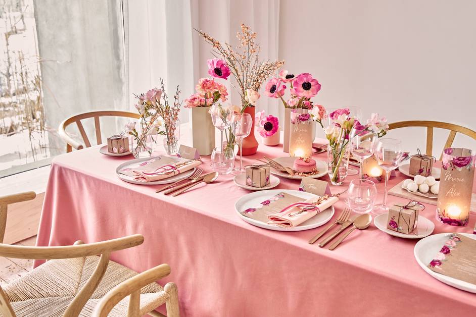 Votre décoration de table de mariage : comme faite par un professionnel
